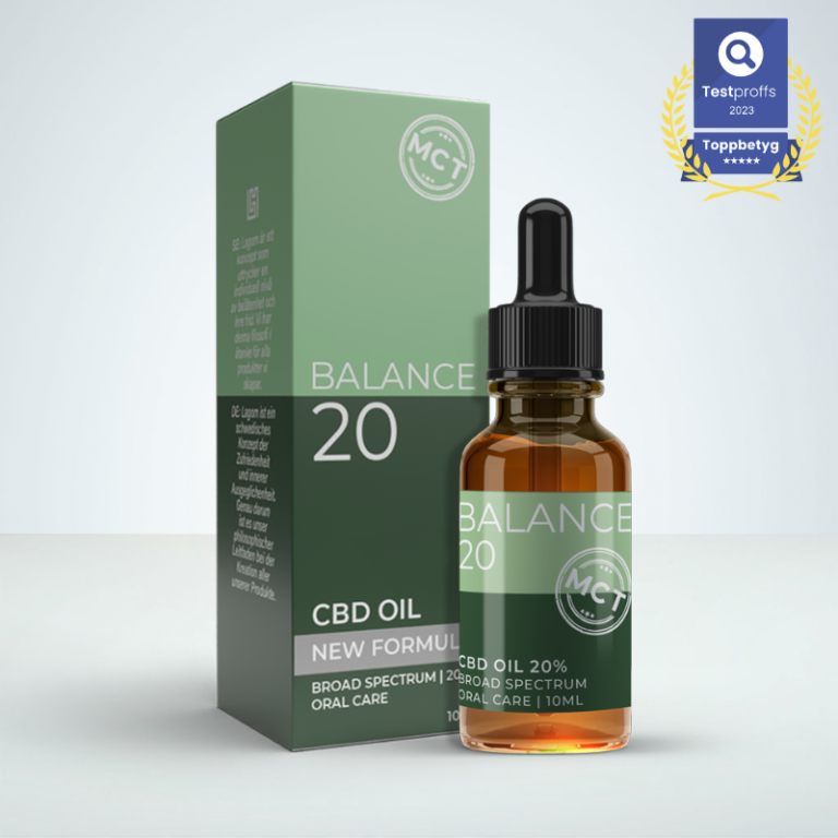 CBD Oil - Balance 20 - MCT (2000 mg CBD) - Herbmed.se